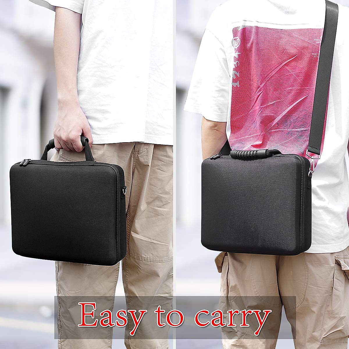 PAIYULE Large Football Card Game Case Storage Holder for 2500+ Cards, Fits for Main Card for C. A. H, Baseball Basketball Sport Card Box for PM TCG, for TMG,and More Card Games-(Bag Only)(Black)