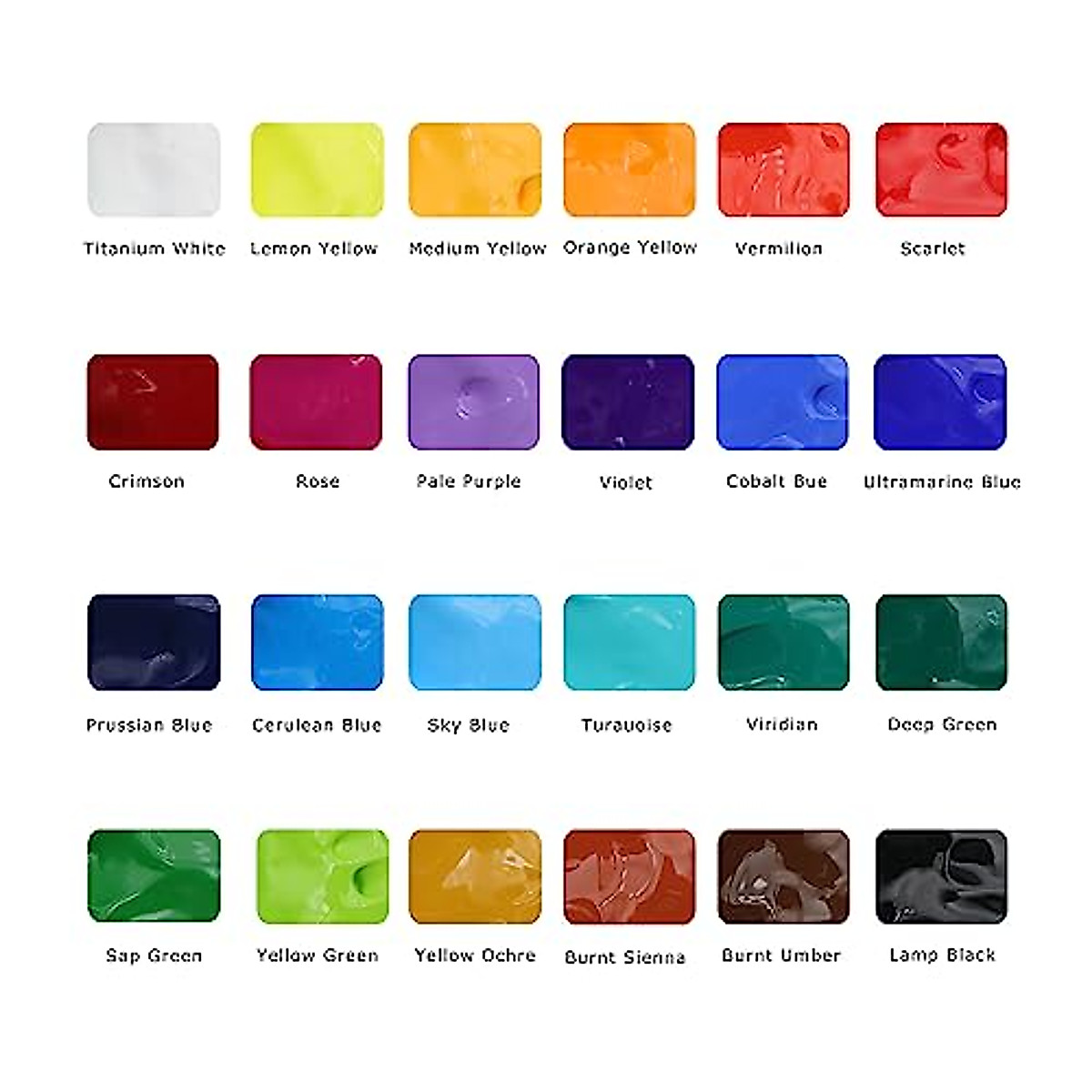 Artecho Gouache Paint Set, 24 Colors (30ml/1oz) with 10 Brushes & a Palette,Non-Toxic, Guache Paint for Canvas Painting - Professional Art Supplies for Artists, Students, Beginners, and Adults