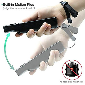Built-in Motion Plus 2 in 1 Wireless Remote Controller Gamepad for Wii/Wii U, w/Silicone Case & Hand Strap (Red)
