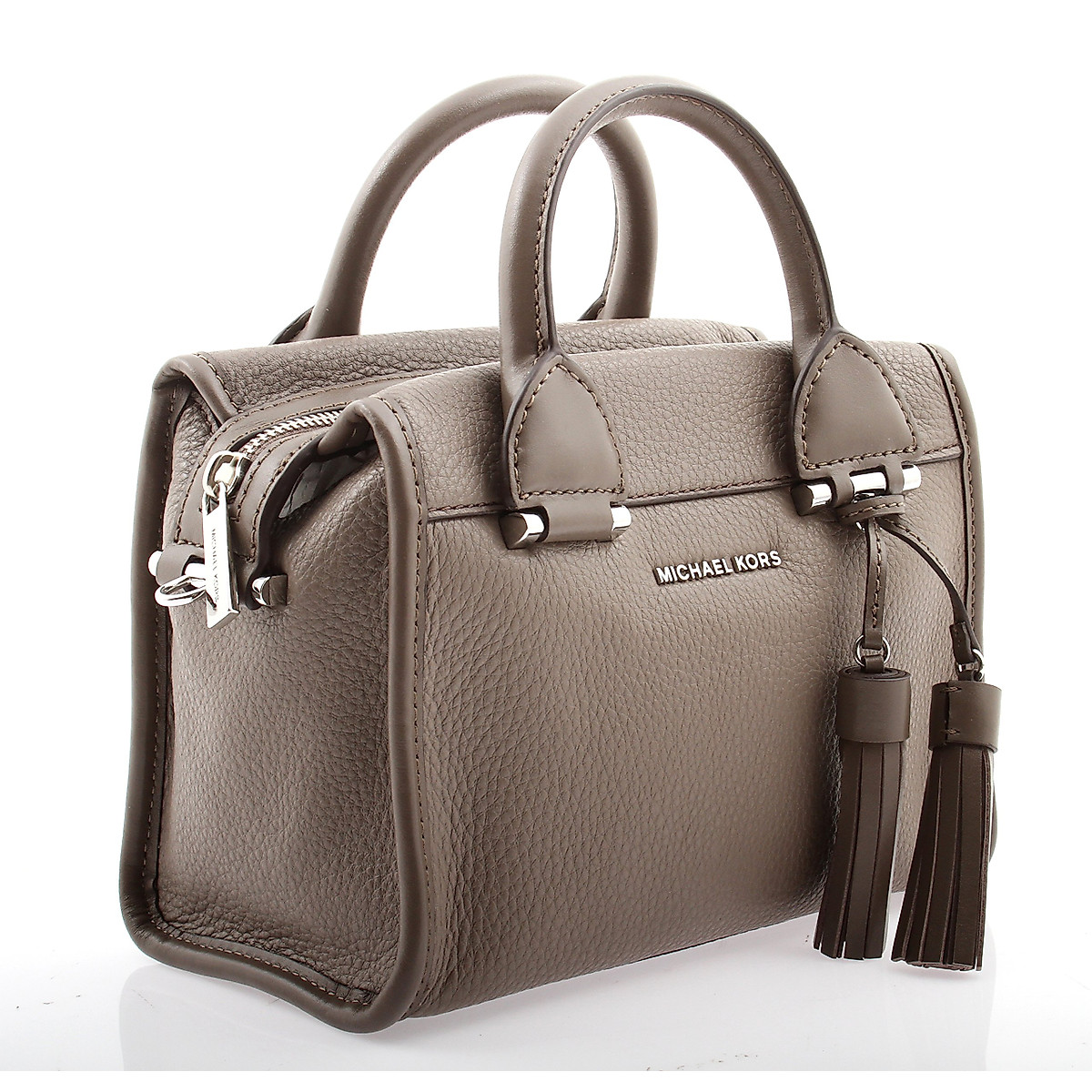 Michael Kors Geneva Large Leather Satchel, 30F6STXS1L (Cinder)