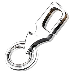 OHEMDI 1 Pack car Key Chain Bottle Opener Keychain and Package Opener Keychains for Men and Women(Black, 1)