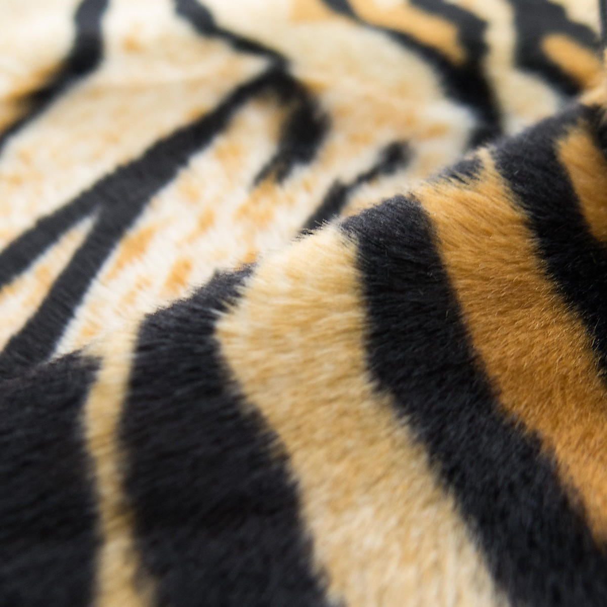 Velboa Wave Print Tiger 60 Inch Fabric by The Yard (F.E.®) (Siberian)