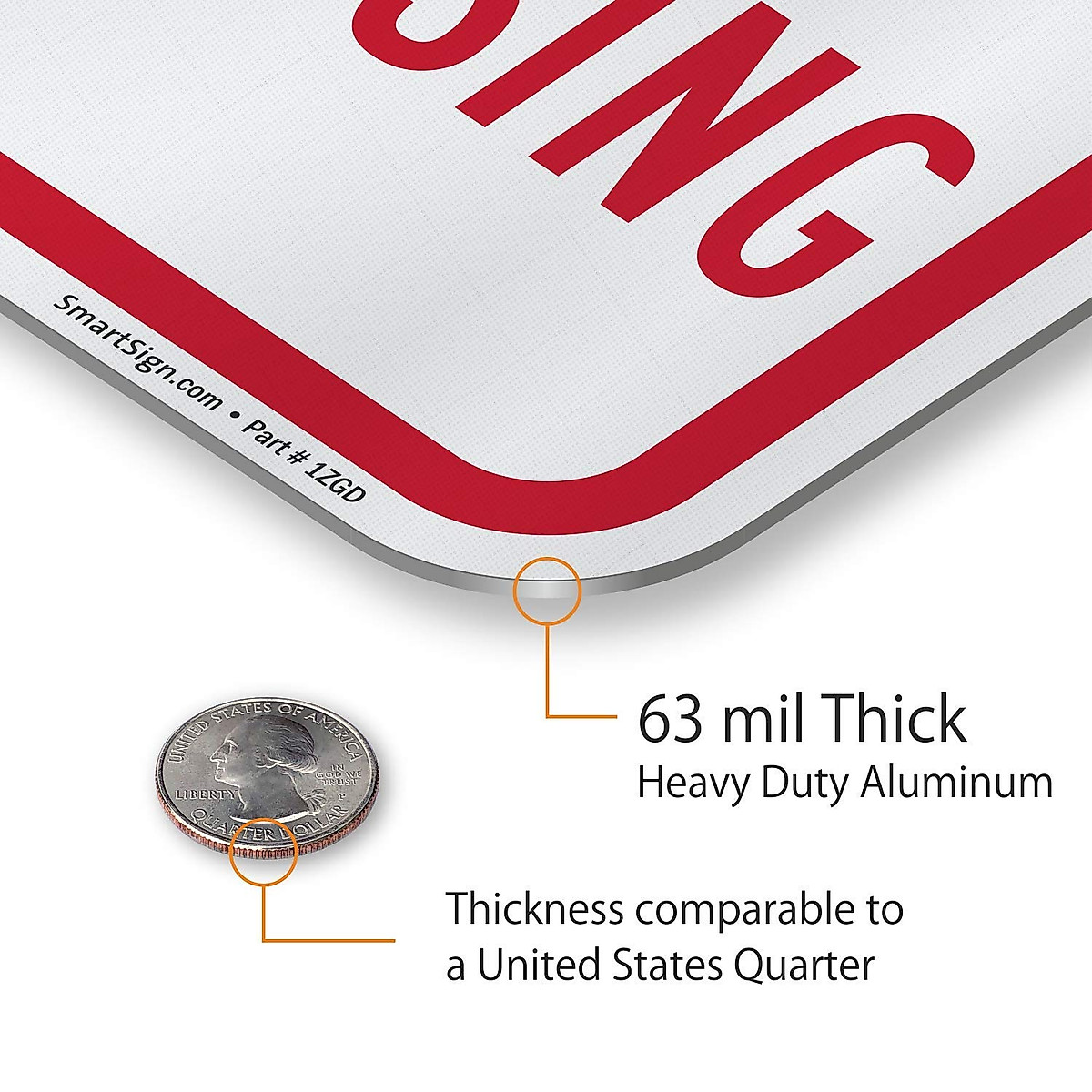 SmartSign-K-5842-EG Private Road Sign, No Trespassing Sign, Private Drive Sign, 12 x 18 Inches 3M Engineer Grade Reflective Aluminum, USA Made , Red on White