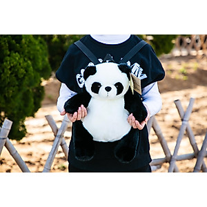 Lhcn021 Plush filled panda doll backpack, suitable for student travel and shopping backpack