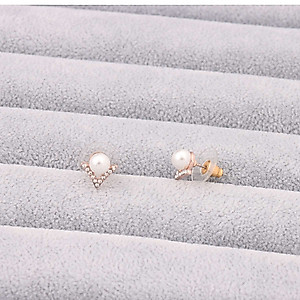 OTTFF Bridesmaid Jewelry Set For Wedding,6 Sets Rose Gold Plated With Pearl Necklace Earrings Bracelet Set For Bridesmaid Gift,Wedding Party Costume Accessories Gifts for Women