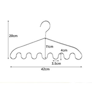 Redredya 3 Tank Tops Hangers, Stainless Steel Bra Holder Hanger Space Saving Closet Organizer and Storage Rack for Bras, Tank Tops, Camisoles