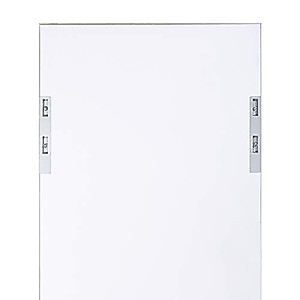 Truu Design Over-The-Door Classic Full Length Mirror,12 x 48 inches, Dark Wood, Wall Mounted Mirror, Large Body Mirror with Rectangular Framed for Bedroom Bathroom Living Room Décor