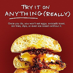 Momofuku Hot Honey Chili Crunch by David Chang 5.5 oz, Oil with Premium Wildflower Honey, Garlic and Shallots, Chili Crisp for Cooking, as Sauce or Topping