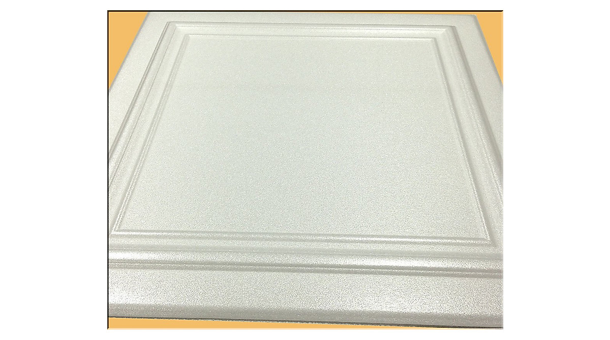 Zeta White Ceiling Tile - Easy DIY Installation