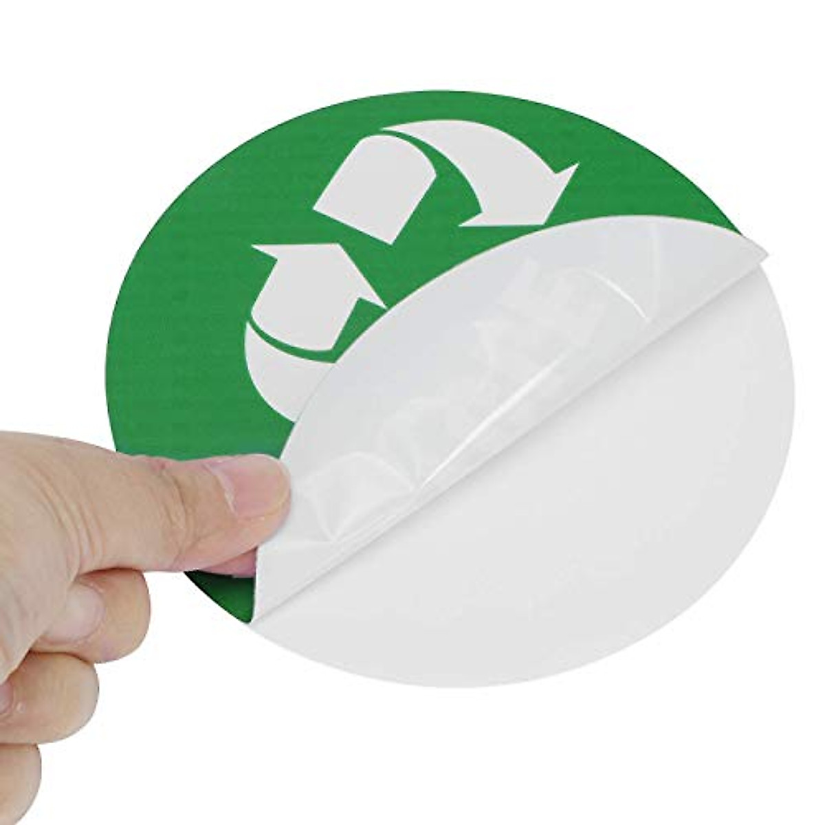 18Pcs Trash Sign, Environmental Label Recycle Trash Decal Stickers SelfAdhesive Waterproof Trash Can Decor