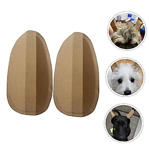 BESPORTBLE 2 Pairs Ear Patch Puppy Dog Ear Cleaner Dog Posting Kit Safety Dog Ear Support Doberman Dog Ear Posting Supplies Ear Forms for Dogs Large Dog Ear Correction Accessory Milk