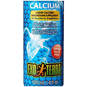 Exo Terra Exo Terra Calcium Liquid, Calcium,Magnesium Supplement, 120 ml
