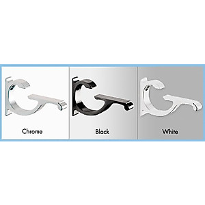 Clear Floating Glass Shelf 6" X 21" in Black