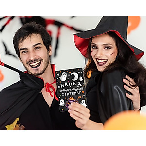 BIZIBAFF Halloween Birthday Card Ghosts Happy Birthday Halloween Cards Gift for Kids Women Men Funny Halloween Birthday Cards with Envelope Spooky Halloween Baby Shower Party Halloween Birthday Card