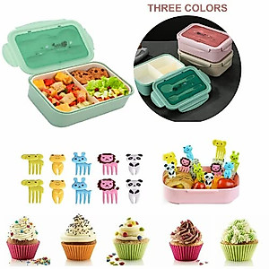 MUJUZE Bento Lunch Box for Adults, Bento Box Adult Lunch Box, Leak-Proof Bento Box, Microwable Bento Boxes, Containers for Lunch Food-Safe Materials and BPA-Free