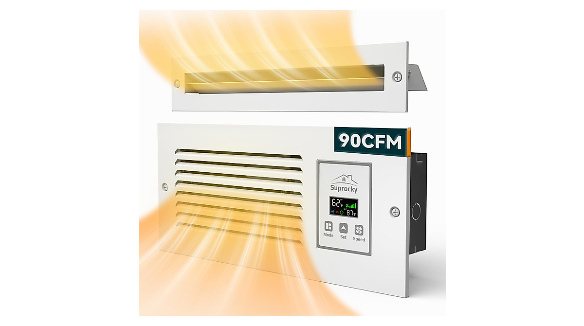 SUPROCKY Room to Room Air Transfer Fan - 5-Speed Power