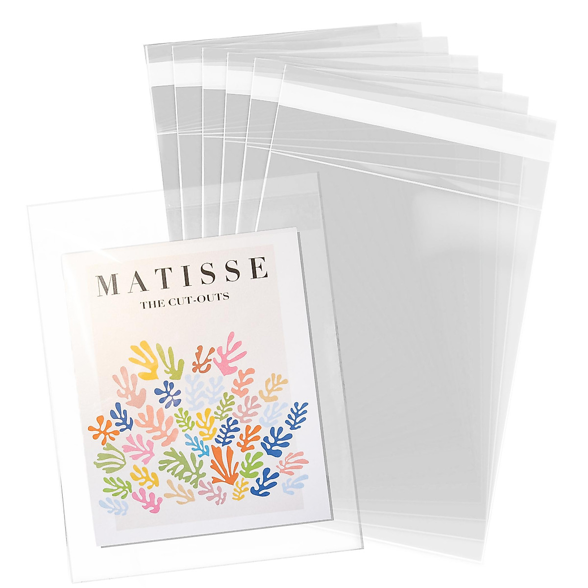 Pack It Chic - 10” X 13” (200 Pack) Clear Resealable Cello Bags - Fits 10X13 Prints, Photos, Documents - Self Seal