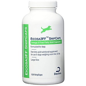 Dechra Eicosa3FF SnipCaps for Large Dogs Over 30 lbs 120 Count