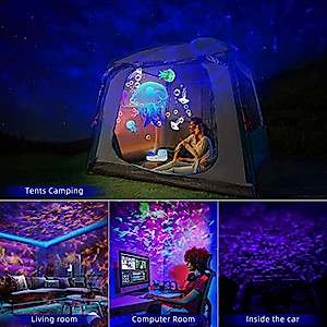 LytRdIt Star Projector Double Atmosphere Projection Ocean lamp