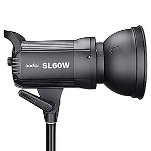 Godox SL60W Kit with Soft Box Softbox (Special Design for SL-60W) 5600K Studio Continuous LED Video Light Lamp 5600K Bowens Mount for Video Recording,Wedding,Outdoor Shooting