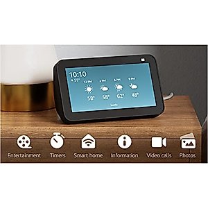Echo Show 5 (2nd Gen, 2021 release) | Smart display with Alexa and 2 MP camera | Charcoal