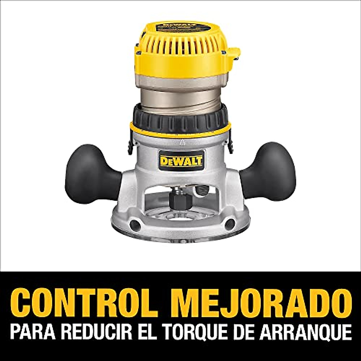 DEWALT Router, Fixed Base, Variable Speed, 2-1/4 HP (DW618) , Yellow