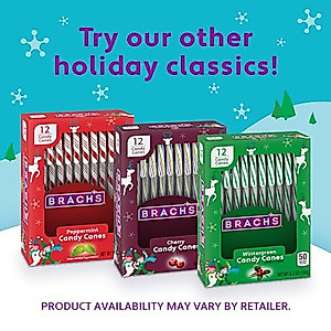 Brach's Bobs Red & White Mint Canes, Christmas Candy, Stocking Stuffers for Kids, Holiday Classic, 5.3 Oz, 12 Count (Pack of 1)