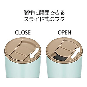 Thermos JDP-300 LB Vacuum Insulated Tumbler with Lid, 10.1 fl oz (300 ml), Light Blue