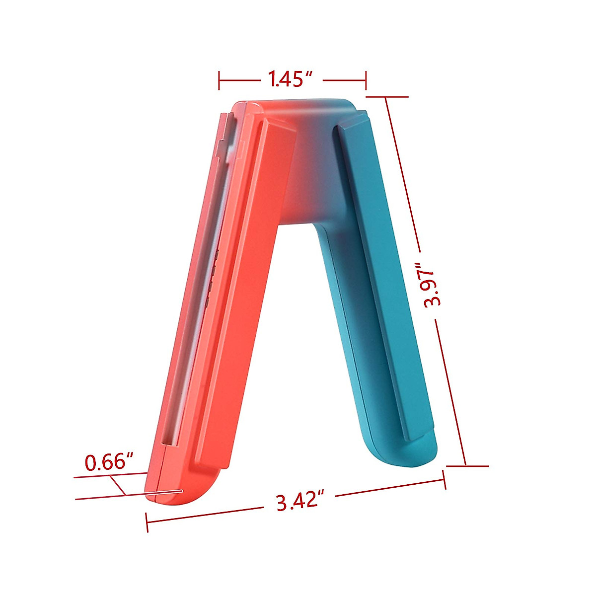 Joy-Con Charging Grip for Nintendo Switch OLED Controllers, MYCHEER Comfort Joycon Grip Controllers Portable Gradient V-Shaped Handle for Switch Joy-con Speed Charge While Play