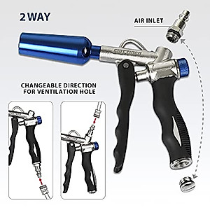 FIRSTINFO A18569US Two-Way Air Blow Gun with Adjustable Air Flow and Higher Flow Nozzle