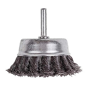 Rocaris 6 Pack Wire Wheels Brush, 3 Inch Knotted and Plated Crimped and 1-Inch Carbon Knot Wire End Brush, Cup Wire Wheels Brush Set Perfect For Removal of Rust/Corrosion/Paint