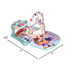WYSWYG Baby Play Mat Baby Play Gym Activity Mat Piano Gym Activity Center for Baby Toys for Infants and Toddlers 0-6-12 Months