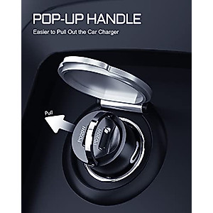 USB C Car Charger, 40W PD 3.0 Smallest Dual Type C Car Power Adapter Flush Fit Cigarette Lighter Quick Charge Compatible with iPad, iPhone13/12/11 Pro Max/X, Samsung Galaxy S21/S20/S10/S9/S8 and More