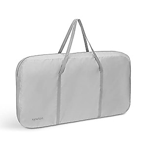 Newton Baby Bassinet & Bedside Sleeper with Mattress & Sheet - 100% Breathable & Washable, Removable Dual-Layer Cover | Solid Birch Frame Adjustable Height & Infant Access Opening | Bedside Bassinet