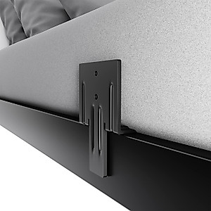 ZhouDaShu 6 Pcs Anti Slip Mattress Gripper, Non-Slip Mattress Gaskets or Metal Bed Frame, Mattress Slide Stoppers, Mattress Slipping Preventer, Bed Frame Holder to Keep Mattress from Sliding -Black