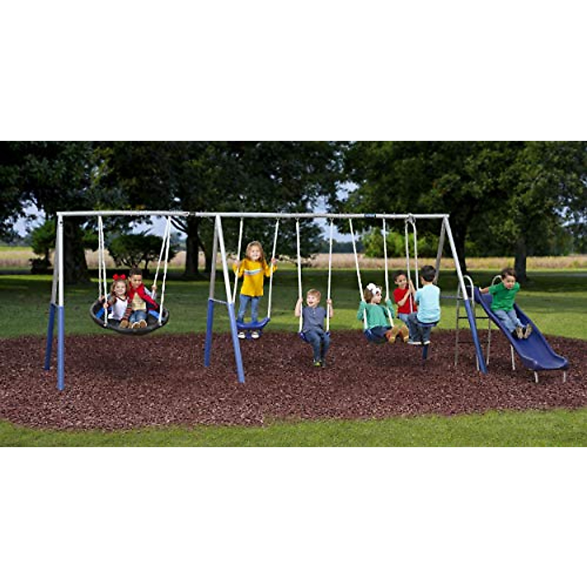 XDP Recreation Fun Forever Swing Set, Gray
