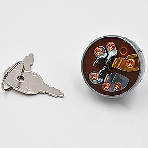 Craftsmen Riding Lawn Mower Ignition Switch with 3 Position 2 Keys 5 Terminals STD365402 24688 725-0267 925-0267 21064 42106