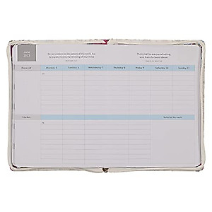 Christian Art Gifts 2023 - 18-Month Women's Faux Leather Personal Planner with Zipper Closure: His Mercies Are New Every Morning - Lamentations 3:22-23, Aug 2022-Jan 2024, Multicolored Floral, Large