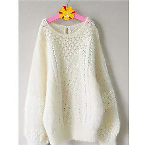 Soft Mohair Yarn Knitting Crocheting Wool Yarn Fuzzy Wool Fiber Lightweight Crochet Yarn for DIY Knitting Crafts Hats Sweater Scarf, 25g x 2 Balls