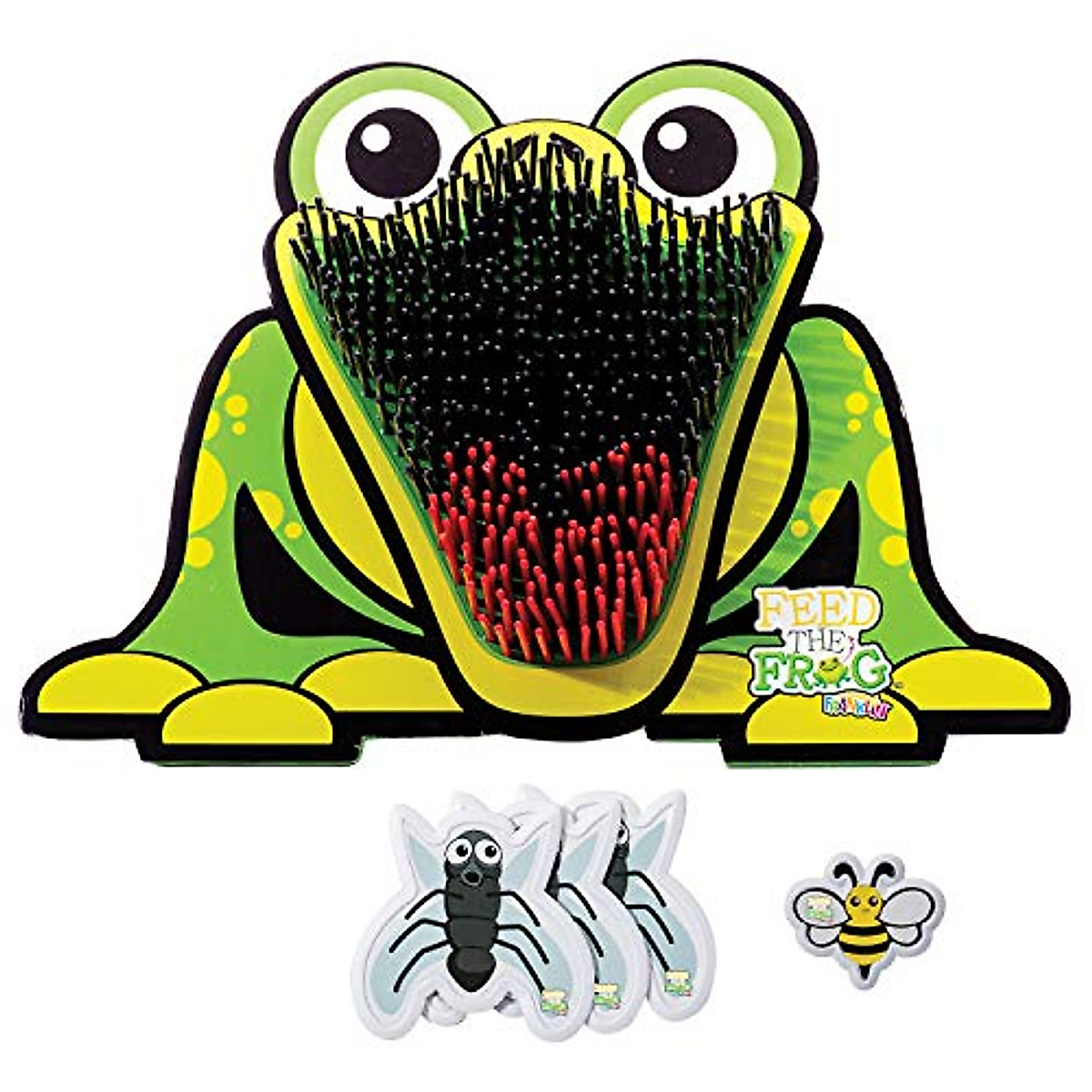 Franklin Sports Feed The Frog Kids Target Game - Fun Interactive Game for Indoor and Outdoor - Play with Friends and Family - Includes Frog Target, 3 Flies and 1 Bee