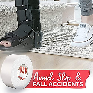 XFasten Double Sided Carpet Tape - Heavy Duty 2” x 30 yds Residue-Free Carpet Tape for Area Rugs Over Carpet, Keep Rug in Place, Rug Tape Hardwood Floor, Anti Slip Double Sided Rug Tape for Carpet