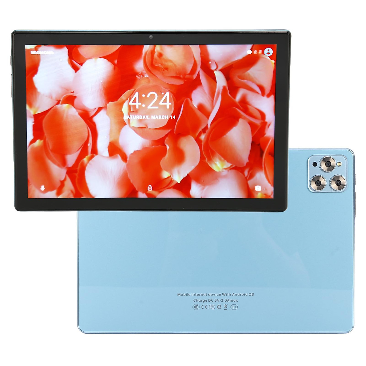 DAUZ Tablet, Smart Tablet 1960X1080 Resolution Blue FDH Screen for Work for Video (US Plug)