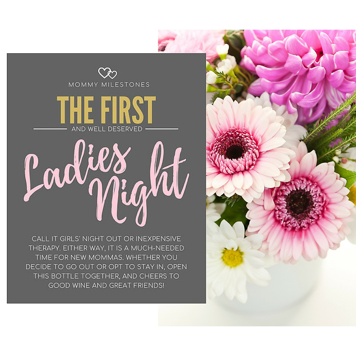 Mommy Milestone Wine Labels and Stickers, Great Baby Shower and Pregnancy Gift Ideas for Mom To Be, Funny Mom's First Moments After Having New Baby Girl or Boy – Set of 6 – By Harper & Ivy Designs