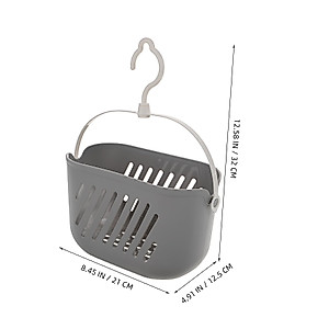 Cabilock bathroom hand basket kitchen organzier hanging shower basket bathroom hanging basket toiletry storage basket plastic storage basket plastic hamper portable shower shower tote