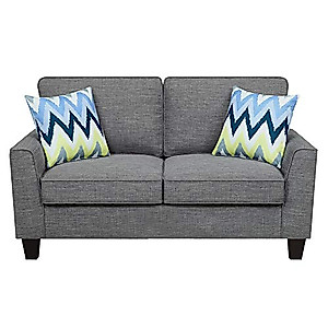 Serta Deep Seating Astoria 61" Loveseat in Light Gray
