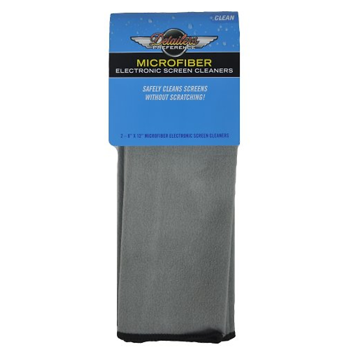 Eurow Microfiber Screen Cleaning Cloths for Electronics and Glasses, Gray, 2 Pack