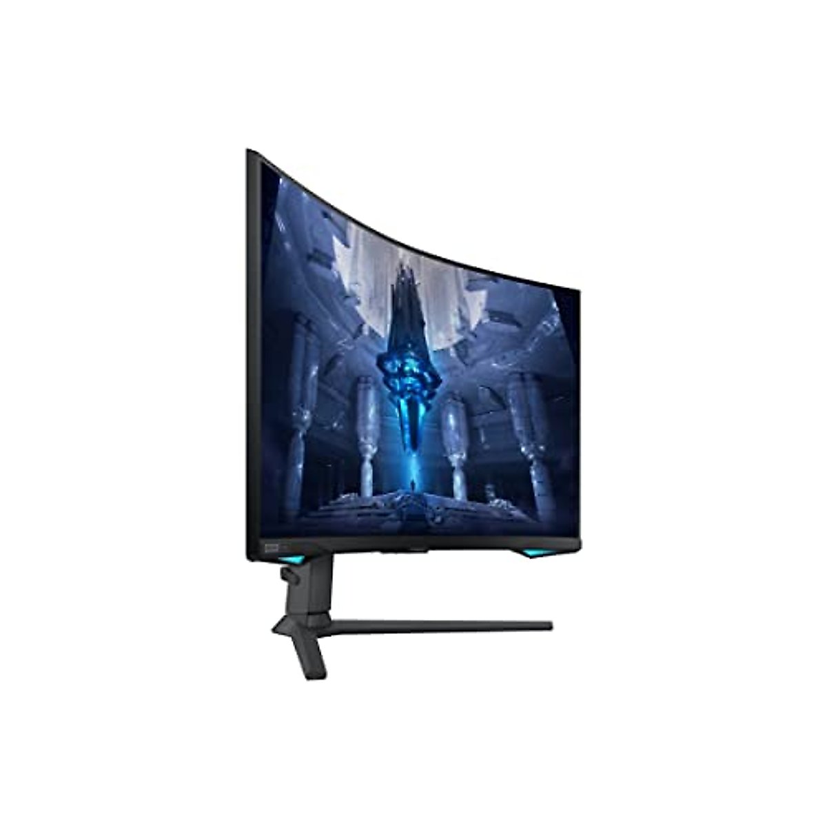 SAMSUNG 32" Odyssey Neo G7 4K UHD 165Hz 1ms G-Sync 1000R Curved Gaming Monitor, Quantum HDR2000, AMD FreeSync Premium Pro, Ultrawide Game View, DisplayPort, HDMI, Height Adjustable Stand, Black, 2022