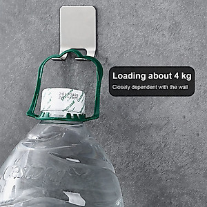 LinMei Razor Holder Shaver Hooks Multi Purpose Self Adhesive Storage Hanger Stand Stainless Steel Heavy Duty Shaver Holder Waterproof Shower Hook Kitchen Sticky Hooks(2 Pack)