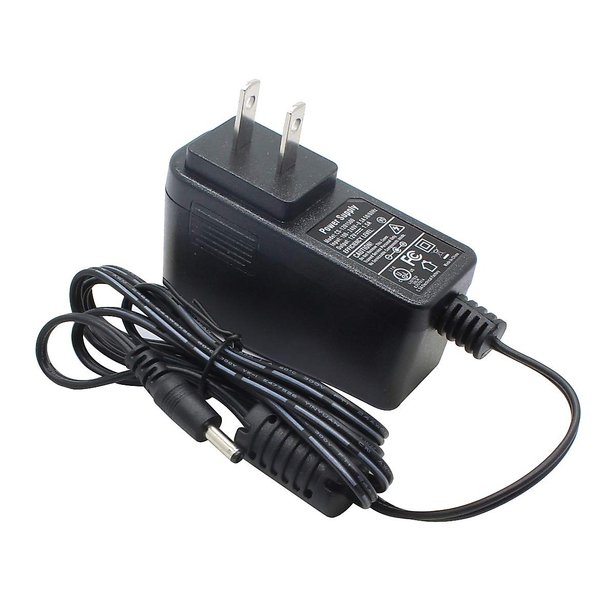 2 Packs AC To DC 12V 1.5A Power Adapter Supply Switching Plug 3.5mm x 1.35mm UL Listed FCC