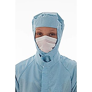 Ansell BFV05 BioClean Microflow Face Veil with Headloop, Non-Sterile (Pack of 1000)